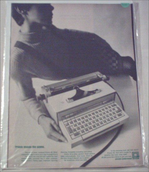 Olivetti Underwood Praxis 48 Electric Typewriter ad