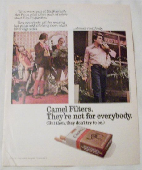 1972 Camel Filters Cigarette Mr Stanley's Hot Pants ad