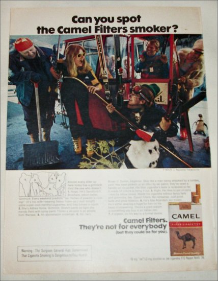 1974 Camel Filters Cigarette Spot the Camel Smoker ad #4