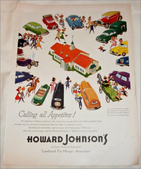 1954 Howard Johnsons ad