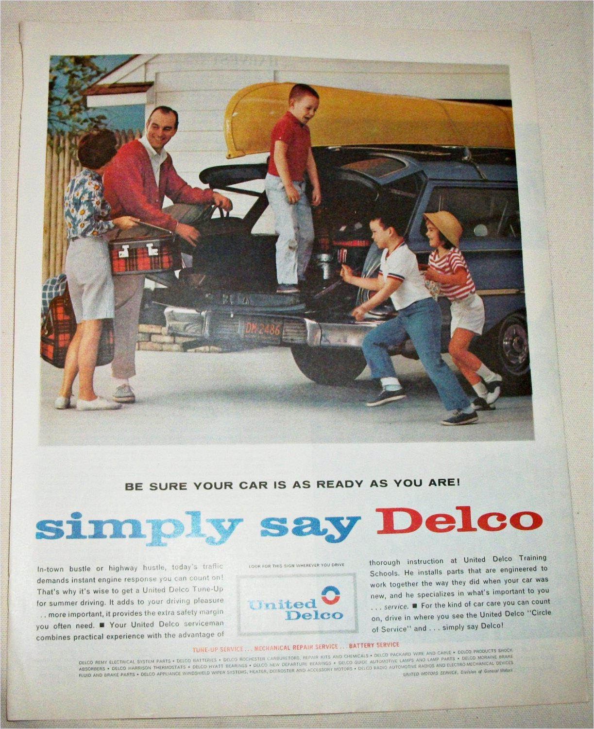1962 Delco Car Care ad