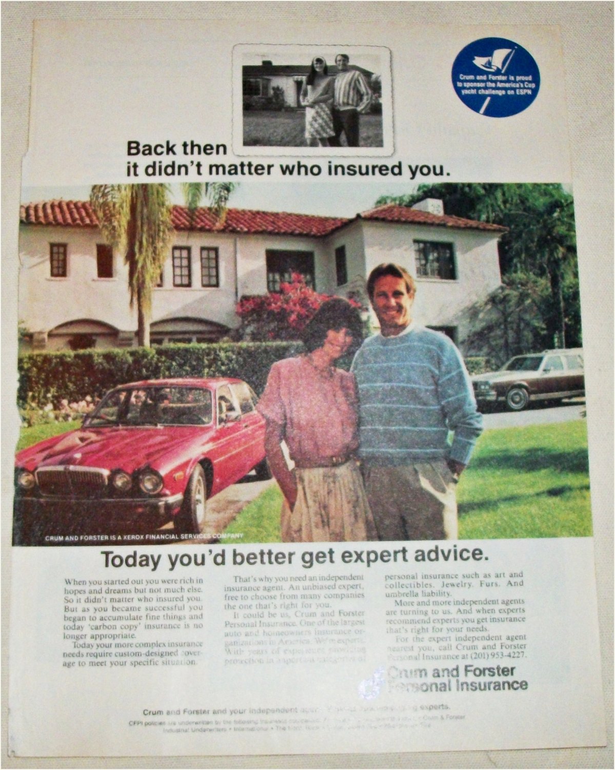 Crum and Forster Personal Insurance ad