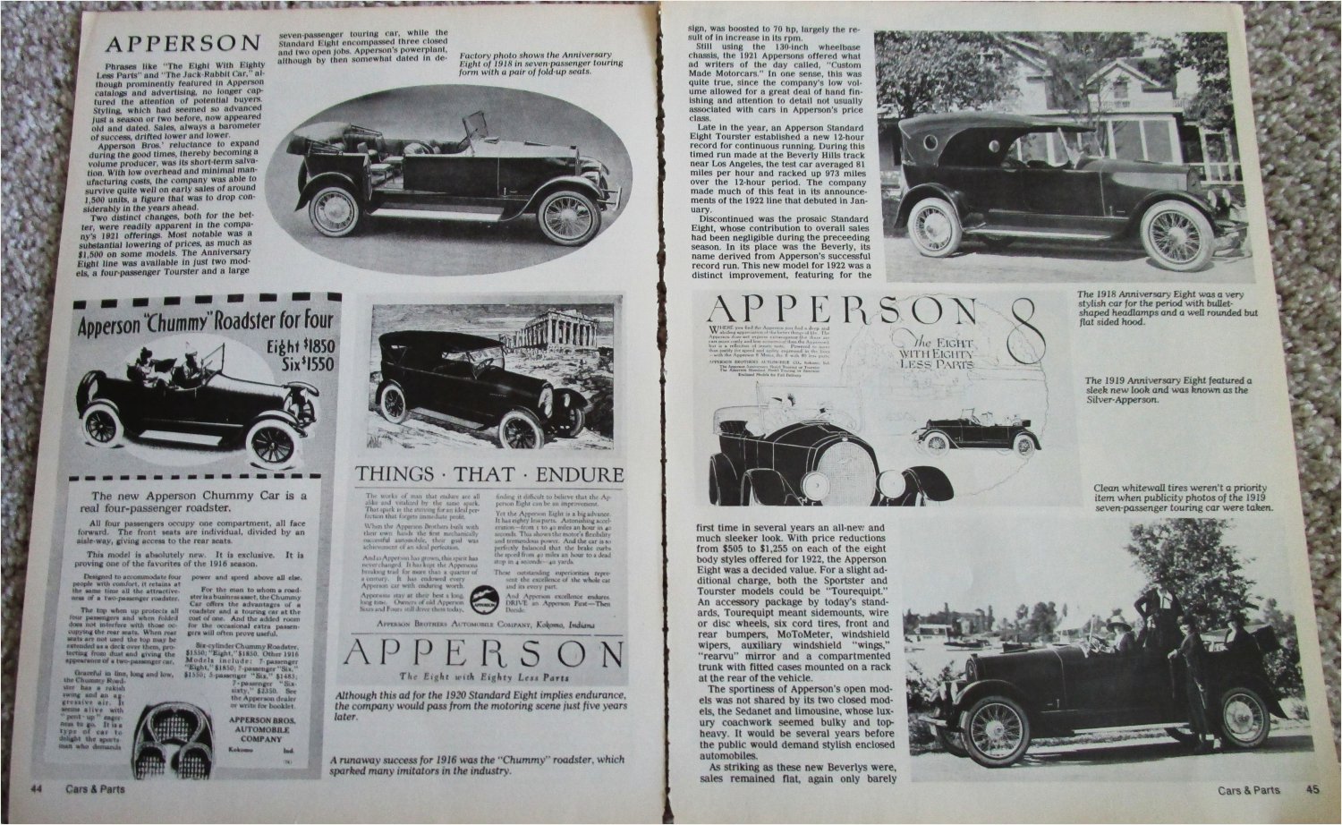 Apperson car article