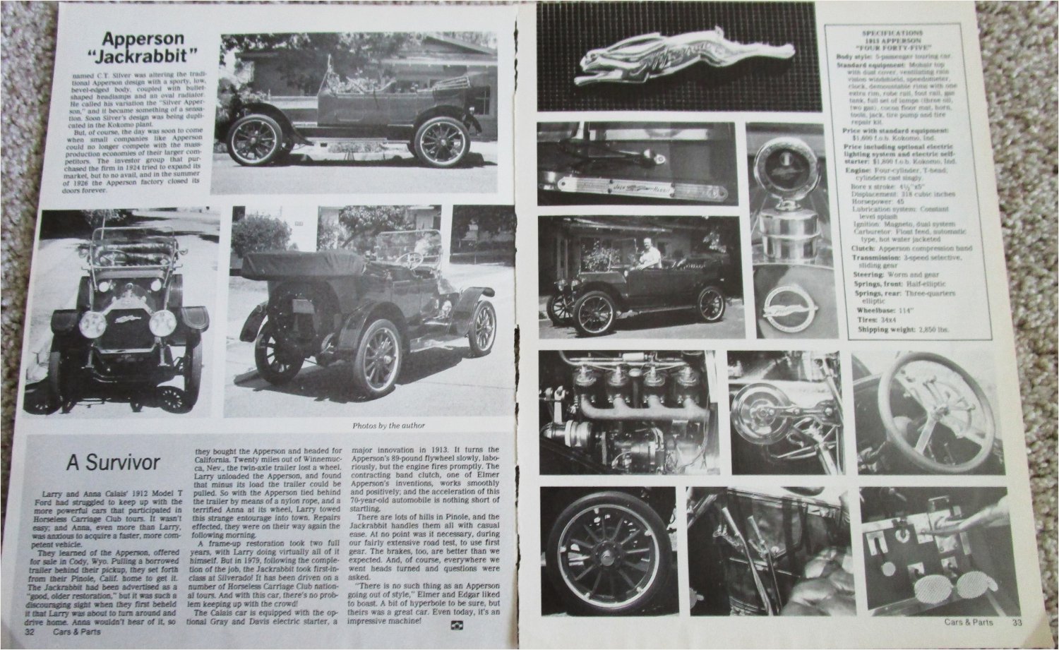 1913 Apperson Jackrabbit car article