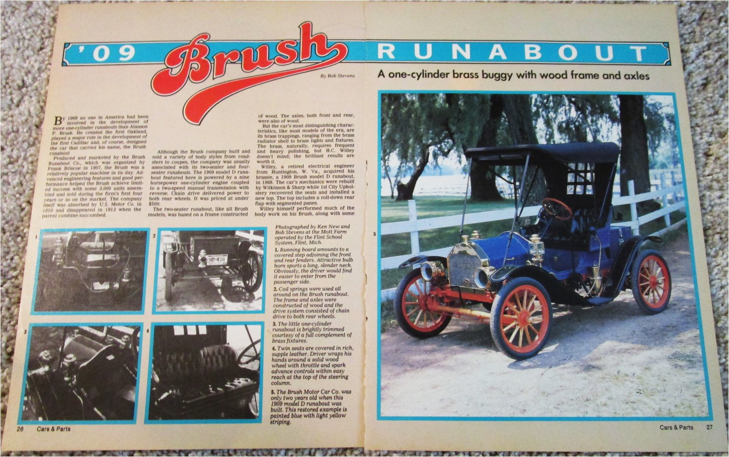 1909 Brush Runabout car article