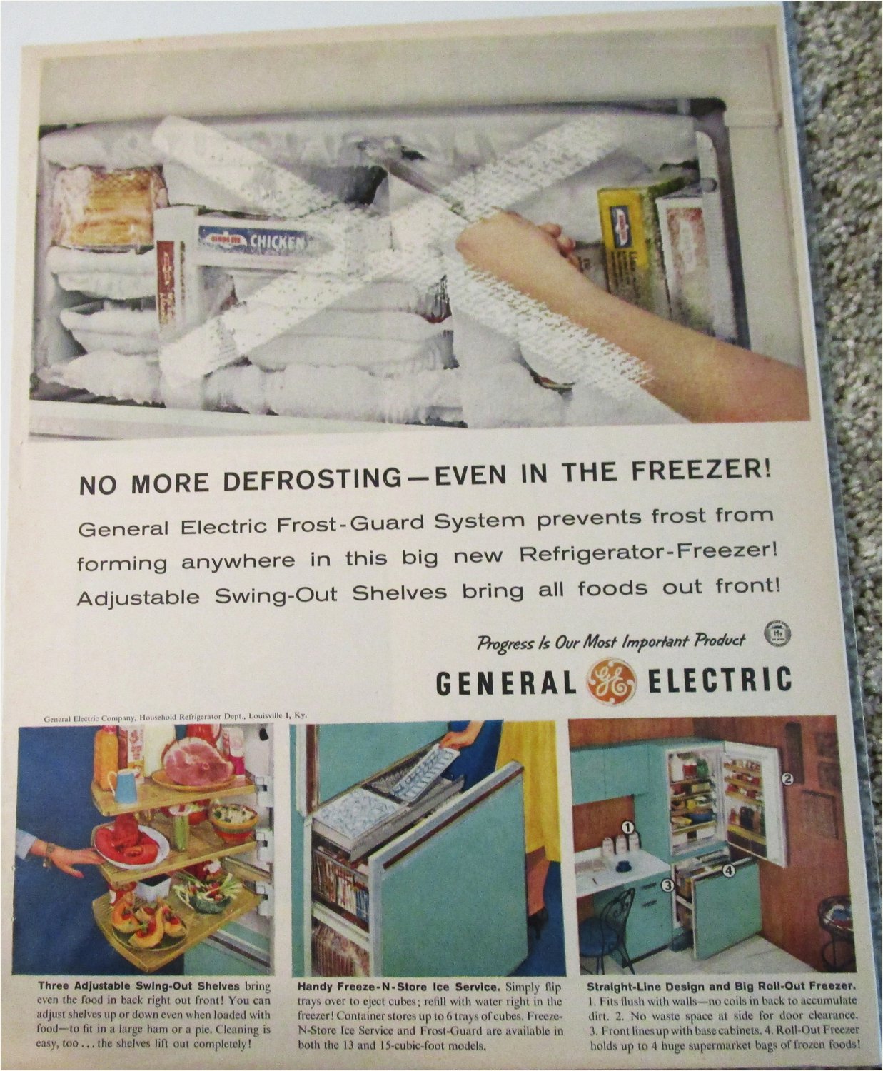 1960 GE Frost-Guard Refrigerator Freezer ad #1