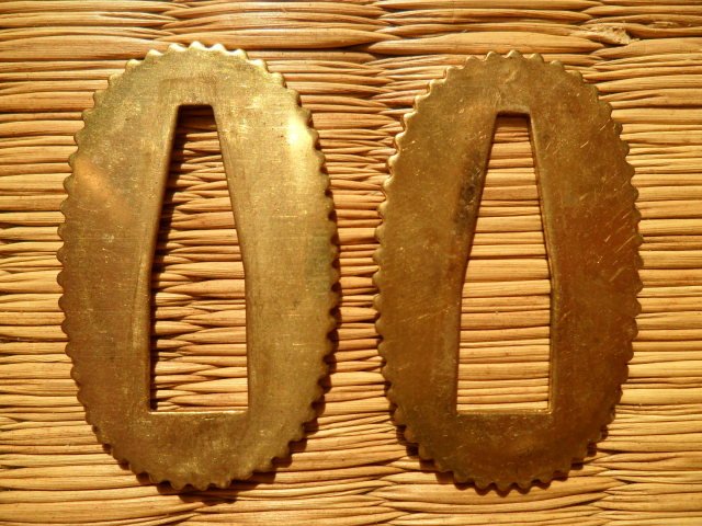 Brass Seppa Spacers Washers for Japanese Samurai Katana Wakizashi Tanto ...