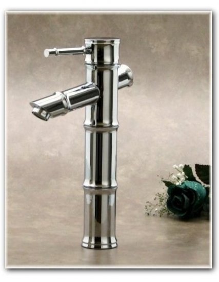 NEW SINGLE HANDLE FAUCET FOR VESSEL BOWL BATHROOM SINKS - CHROME FINISH
