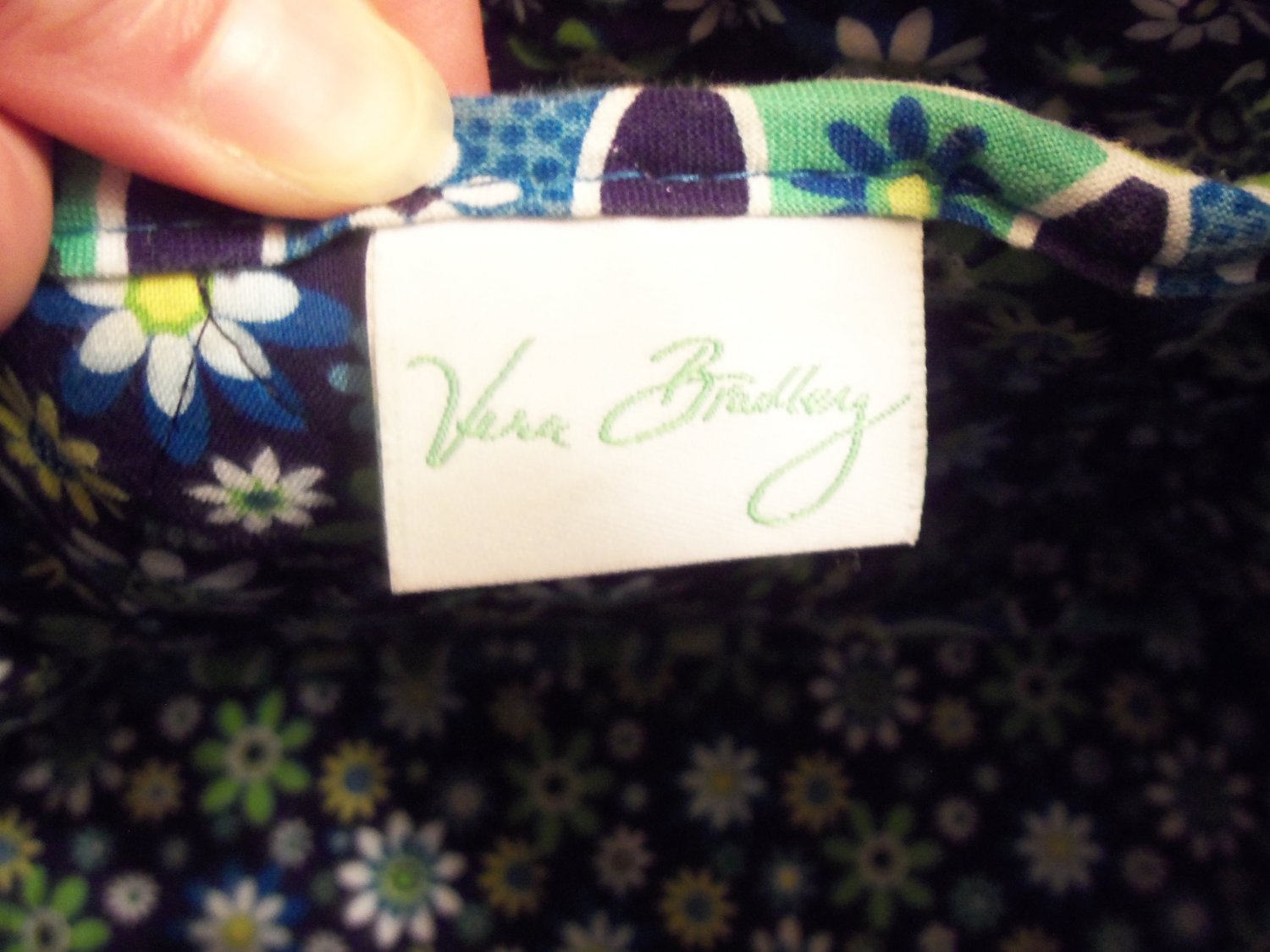 Vera Bradley Daisy Daisy Retired Villager Purse Tote Handbag Monogram ...