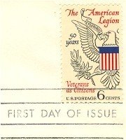 American Legion 6 cent Stamp FDI SC 1369 First Day Issue