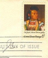 American Indian Chief Joseph 6 cent Stamp FDI SC 1364 First Day Issue