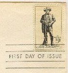 Sam Houston 5 cent Stamp FDI SC 1242 First Day Issue