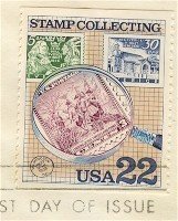 Under Magnifying Glass 22 cent Stamp Stamp Collecting Issue FDI SC 2200 ...