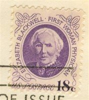 Dr Elizabeth Blackwell 18 cent Stamp FDI SC 1399 First Day Issue