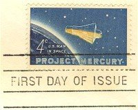 Project Mercury 4 cent Stamp FDI SC 1193 First Day Issue