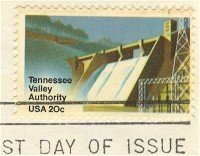Tennessee Valley Authority 20 cent Stamp FDI SC 2042 First Day Issue