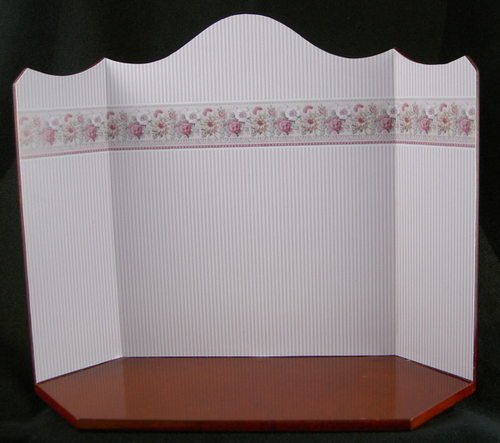 Reutter Porcelain EMPTY PINK ROOM BOX VIGNETTE Ready to decorate with ...