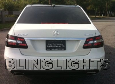 Mercedes E350 w212 Tint Smoked Tail Lamp Light Overlays Film Protection ...
