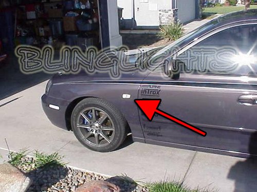 2001 2002 2003 Hyundai Elantra LED Side Markers Turn Signals Lights ...