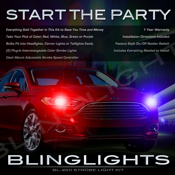 Ford Fusion Strobe Lights for Headlamps Headlights Head Lamps Police ...