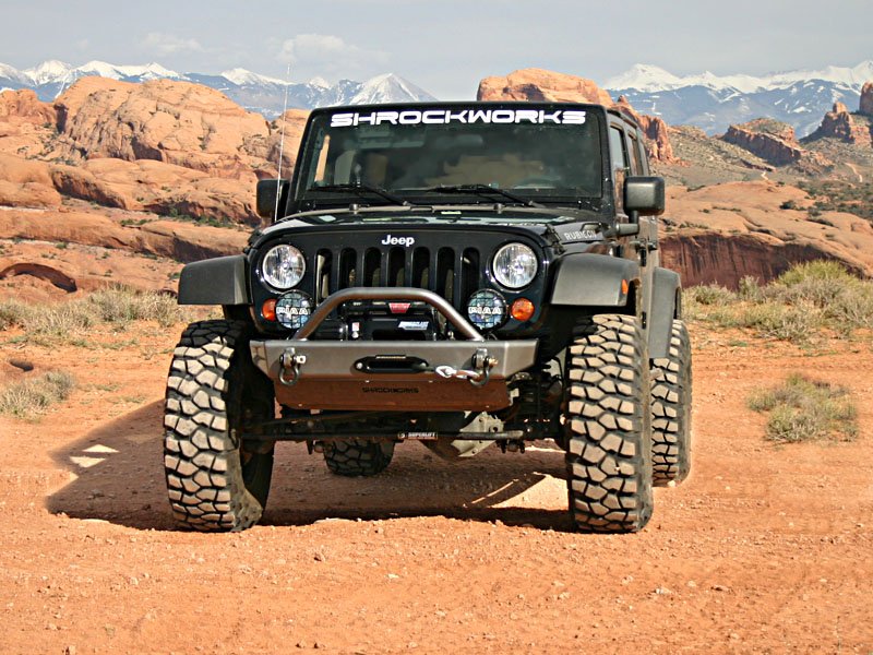 PIAA 520 Auxiliary Lamps for Jeep Wrangler JK Stubby Shrockworks Bumper