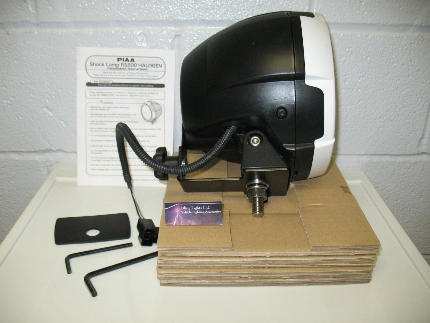 PIAA Dual Beam Off Road RS800 Shock Lamps Round Long Range Driving Lights Kit