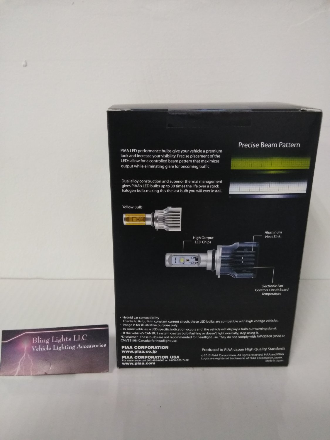 PIAA 2800K Gold 9006 9005 HB4 HB3 High Output LED Conversion Kit Twin Pack