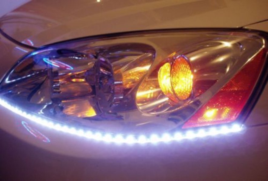 Bling Lights LED DRL Daytime Running Strips for Toyota Prius Head Lamps ...