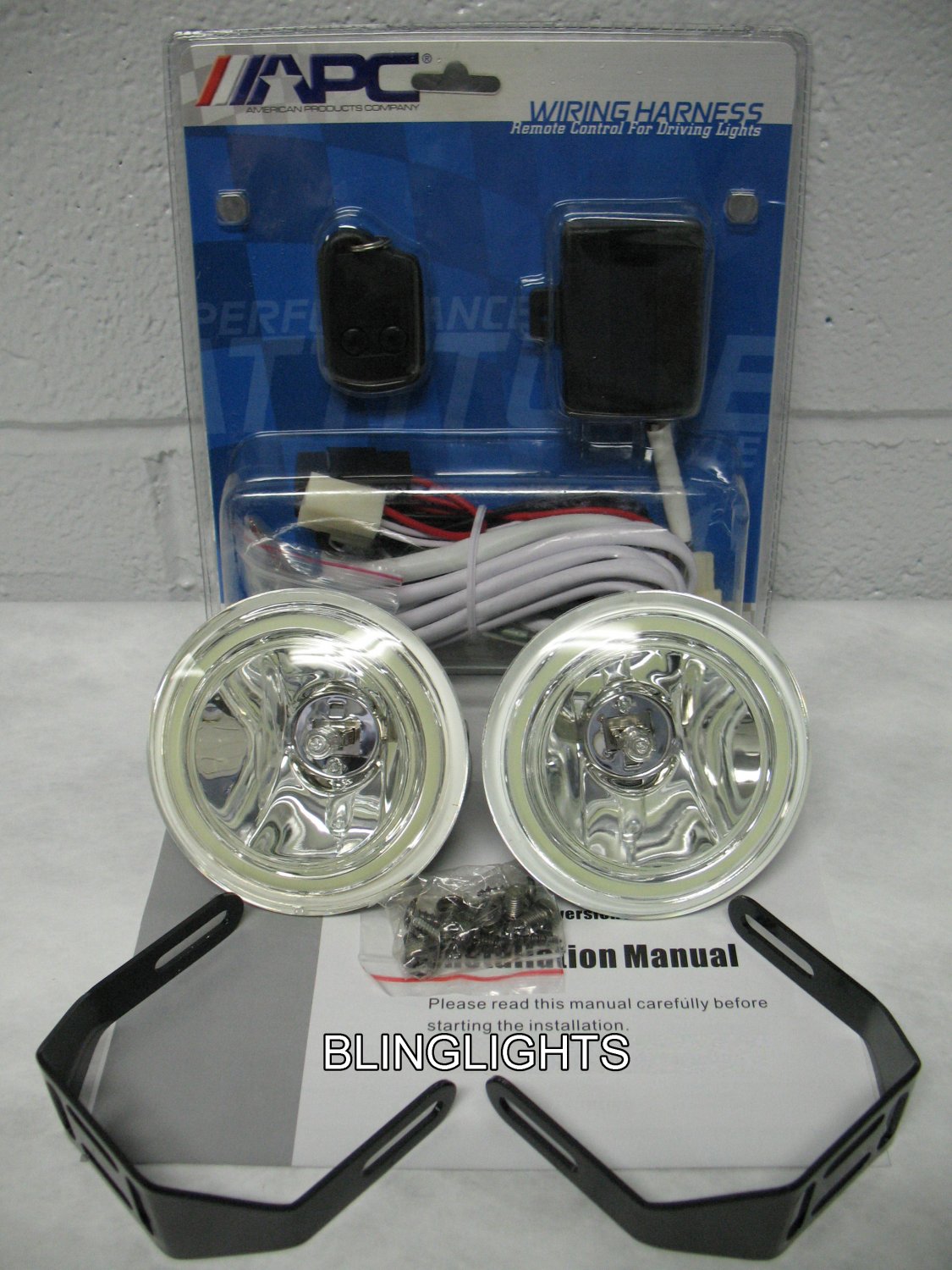 4" Inch Round Angel Eye Fog Lights Driving Lamps Kit Universal