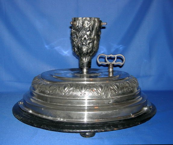 Antique German Christmas Feather Tree Stand Musical Revolving JC ...