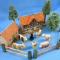 Antique Putz German Erzgebirge Miniature Farm Scene Carved Wood Animals ...