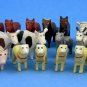 Vintage Putz German Erzgebirge 21 Miniature Carved Wood Farm Animals ...