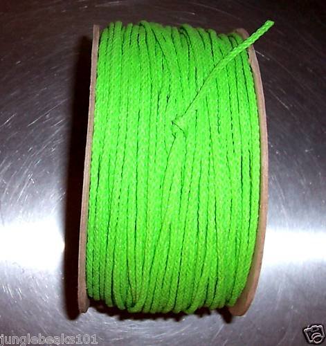 50' LIME GREEN POLY ROPE bird toy parts parrots cages