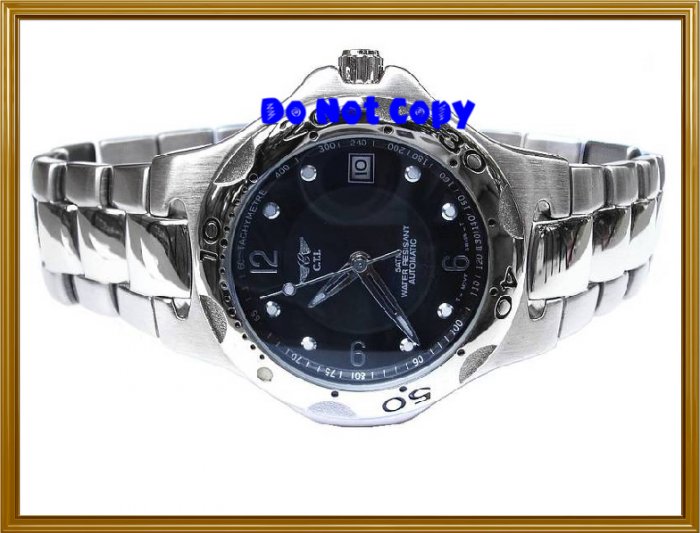 NEW Men's CTI 21J Swiss Skeleton Automatic w/Date Watch