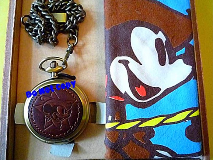 NEW Disney Mickey Mouse Rodeo Western Pocket Watch LTD