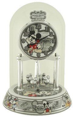NEW Disney Mickey Mouse Collectible Anniversary Pendulum Clock HTF