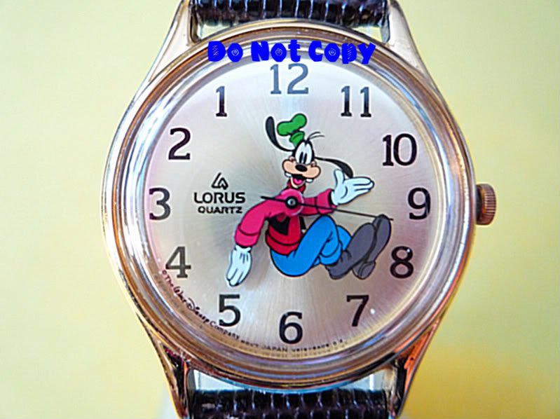 Vintage New Disney Lorus Goofy Backwards Watch Old Series HTF