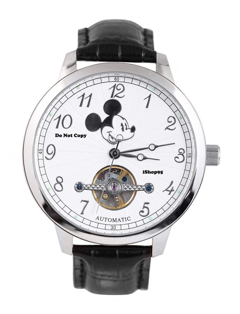 NEW Men's Disney Elgin Mickey Mouse Automatic Large Watch HTF