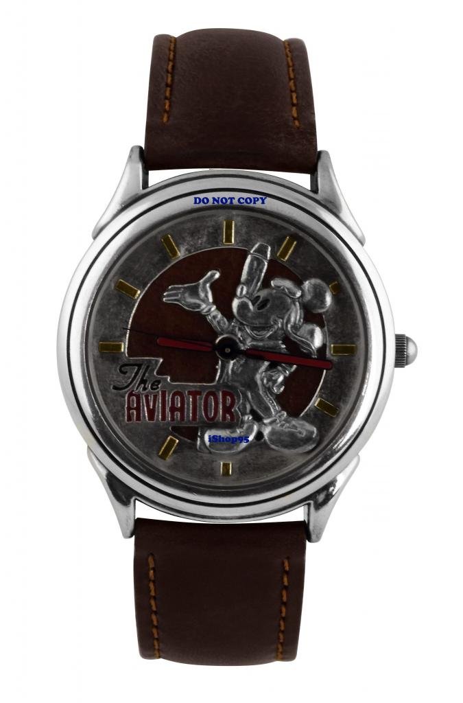 NEW Disney Fossil Mickey Mouse Limited Edition Aviator Watch HTF