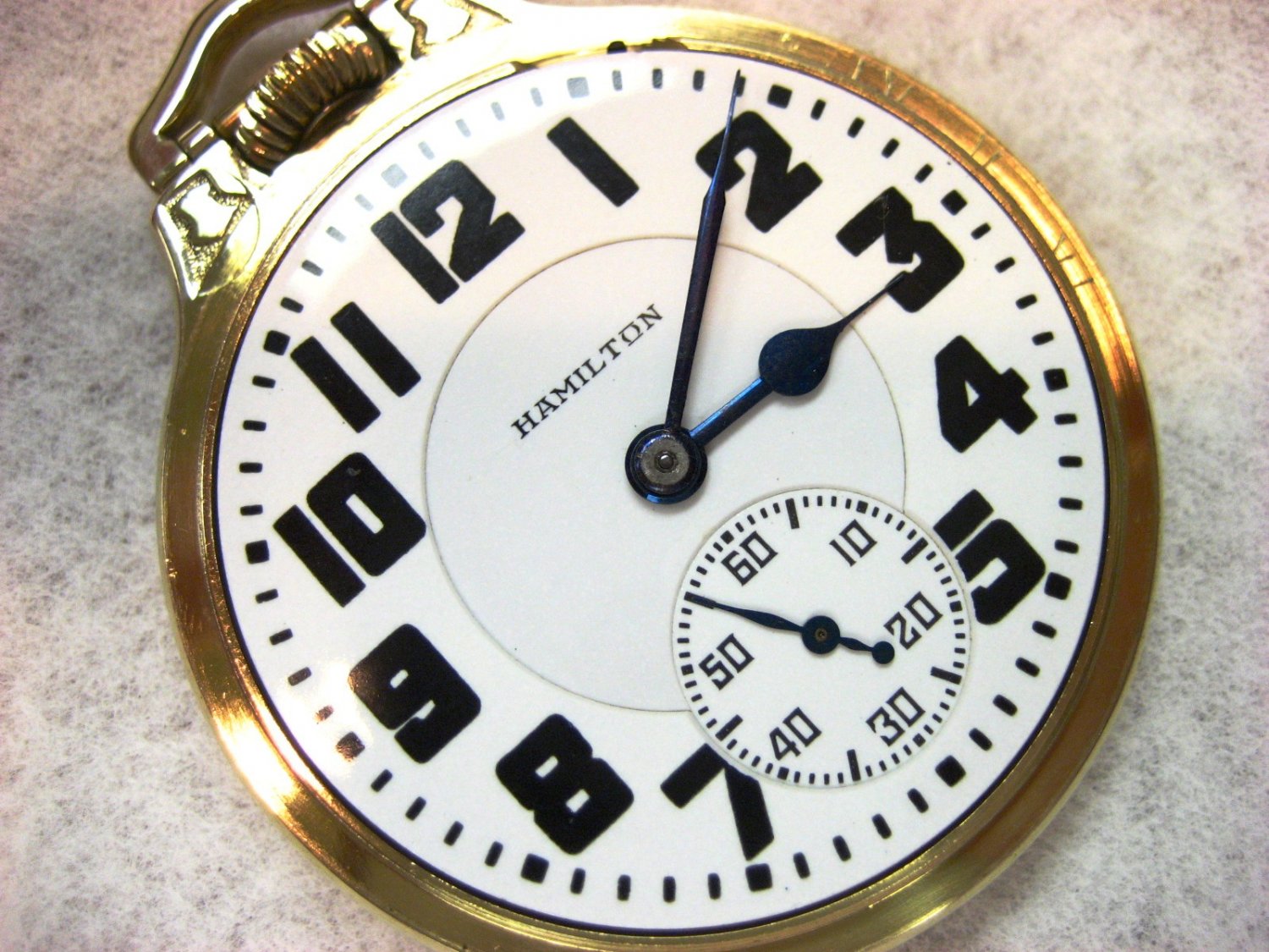 (Sold) Hamilton 992E (Elinvar) Pocket Watch, BOC #17 Case, Near Mint ...