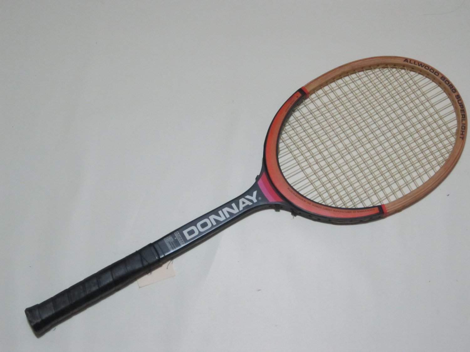 Donnay Borg All Wood Superlight Vintage Tennis Raquet Light (DOW01)