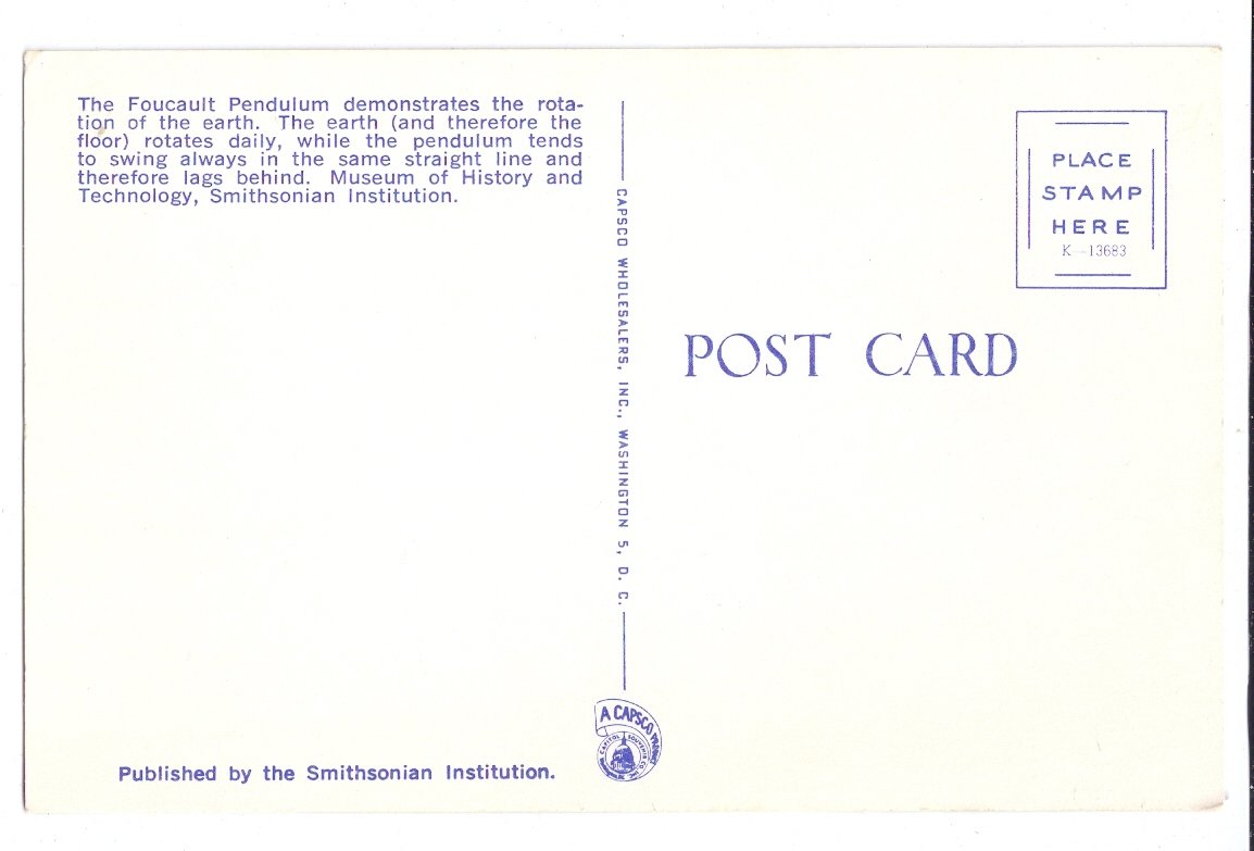 Smithsonian Foucault Pendulum Washington DC Museum Technology