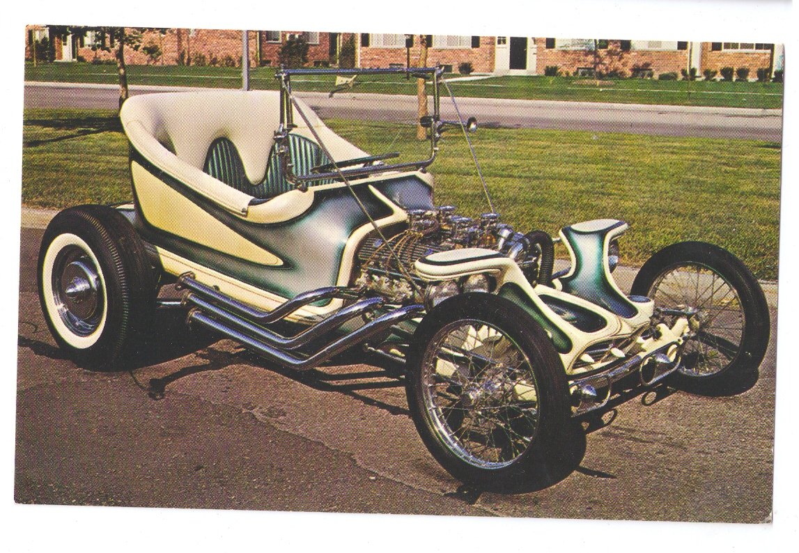 Roth's Outlaw Roadster Hot Rod Trading Card Postcard