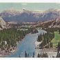 Canada Banff National Park Bow Valley Fairholm Range Vintage 1961 Postcard