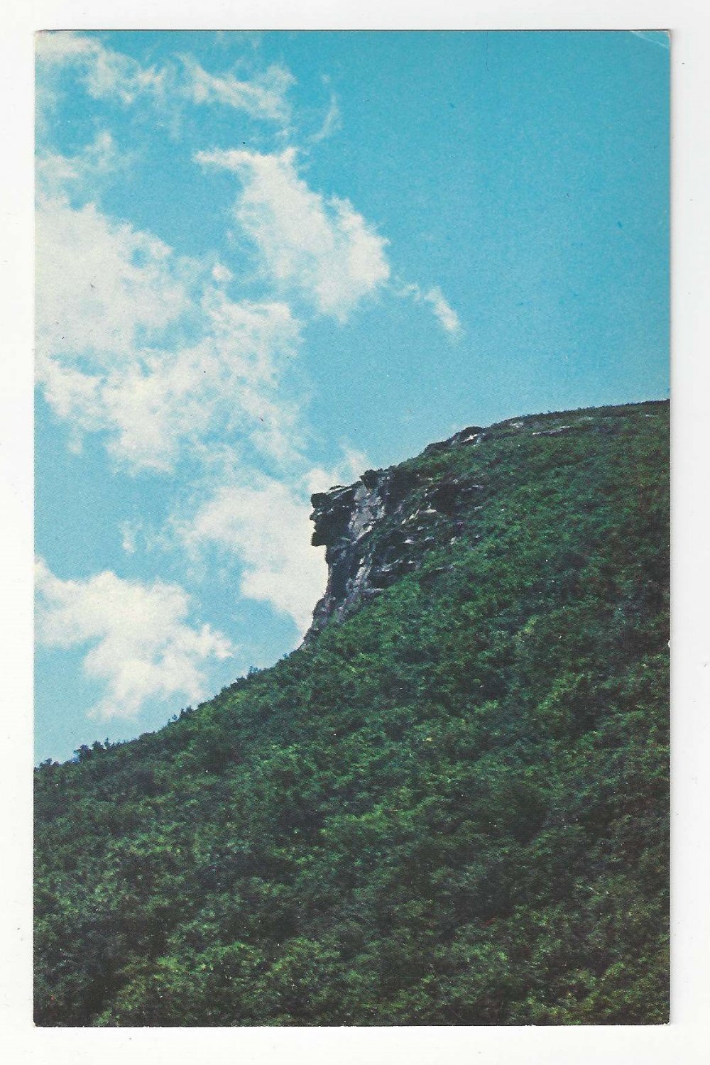 NH Franconia Notch Old Man of the Mountain Vintage Postcard