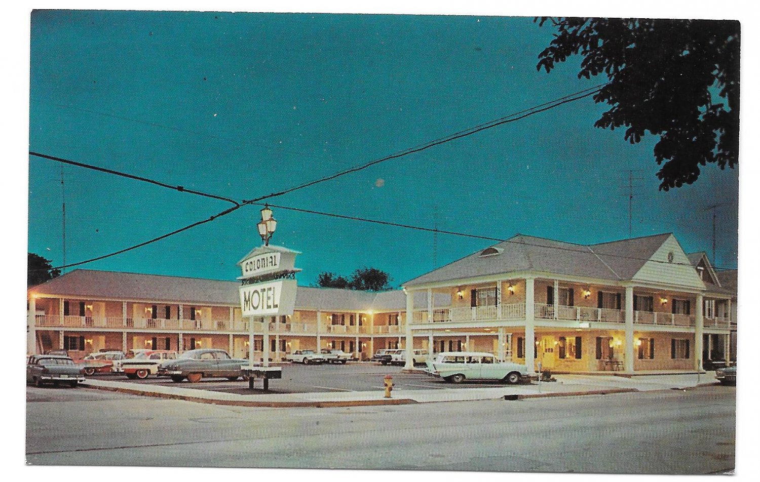 Gettysburg PA Colonial Motel U.S. Rte 15 Vintage Postcard