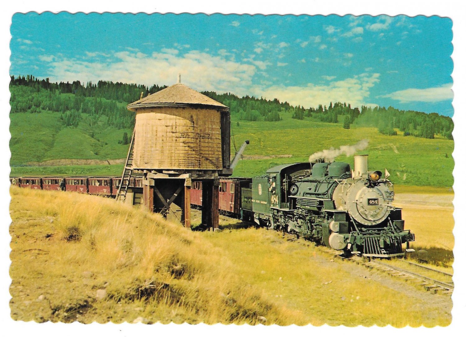 Cumbres and Toltec Steam Locomotive Water Tank Train Vintage RR ...