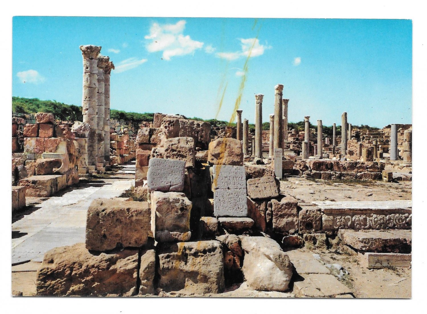 Africa Libya Sabratha Byzantine Churches Roman Ruins Vintage Genah ...