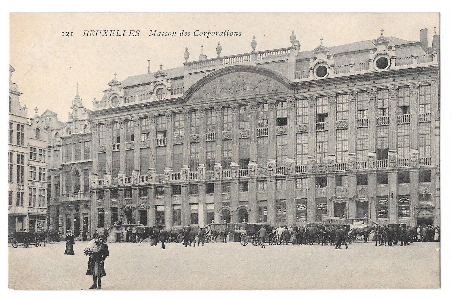 Belgium Brussels Bruxelles Grand Place Maison des Corporations Vintage ...
