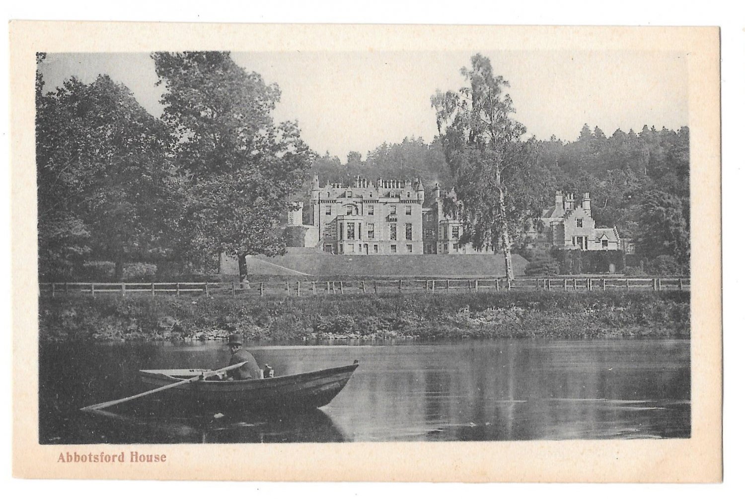 Scotland Abbotsford House Melrose Vintage GWW Postcard ca 1908
